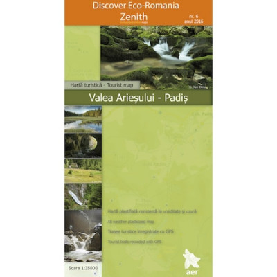Harta turistica Valea Ariesului - Padis